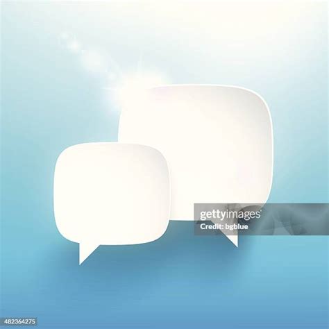 Two Speech Bubbles Photos And Premium High Res Pictures Getty Images