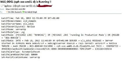Configuring Weblogic Mail Sessions Watches And Notifications Oracle