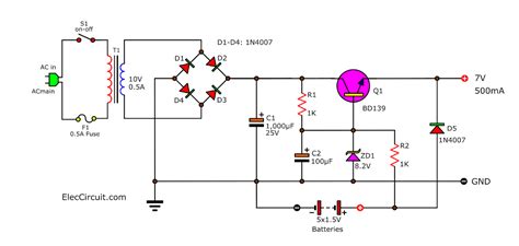 Battery Diagram Circuit