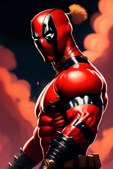 Spiderman And Deadpool Kiss