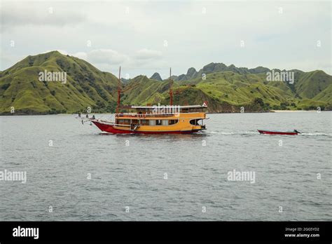 Labuan Bajo With Local Ship Yacht And Traditional Small Boat Those