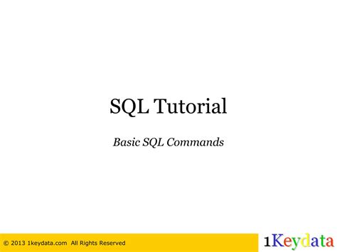 Sqltutorialbasiccommands 130310014513 Phpapp01pdf