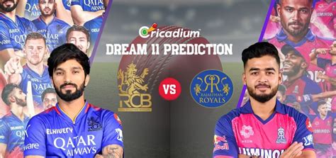 Rcb Vs Rr Dream11 Prediction Today Ipl 2025 Match 42