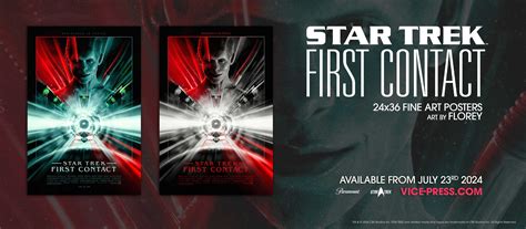 Star Trek First Contact Movie Posters By Florey Vice Press