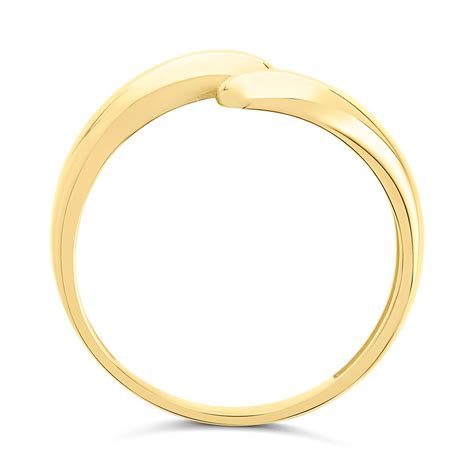 9ct Gold Bypass Ring R1925 Chapelle Jewellers