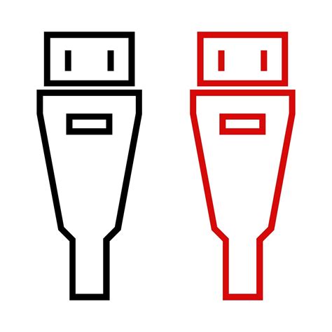 Usb Cable Set On White Background 2187919 Vector Art At Vecteezy