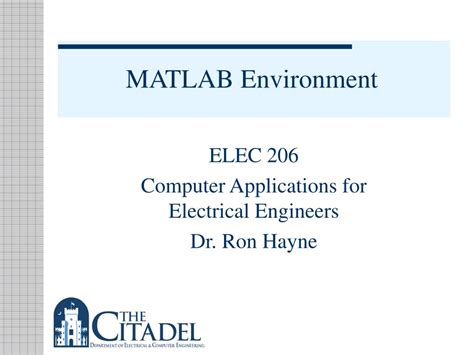 Ppt Matlab Environment Powerpoint Presentation Free Download Id