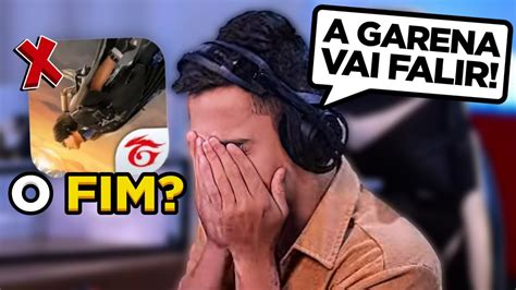 REAÇÃO DO FREITAS AO VER QUE O FREE FIRE FOI REMOVIDO AO VIVO YouTube