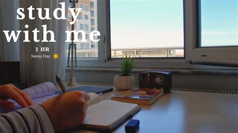 1 HOUR STUDY WITH ME Study At Home Pomodoro 50 10 Relaxing Nature Sound