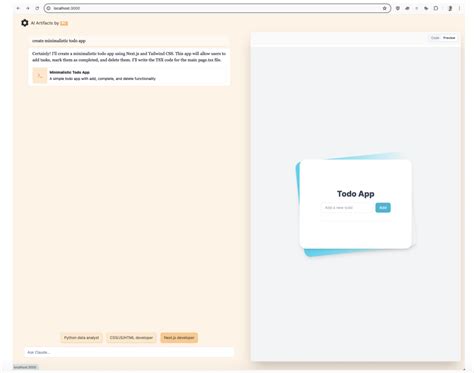 Ai Artifacts App An Open Source Version Of Anthropic Artifacts That