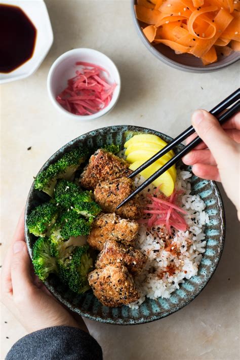 Bento Bowl With Sesame Tofu Lazy Cat Kitchen