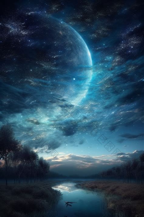 梦幻星空高清图片下载 包图网