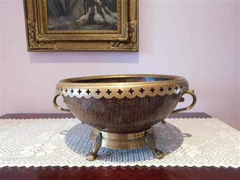 Large Brass Plant Pot With Claw Feet Etsy
