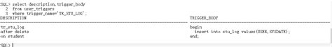 Oracle 管理触发器（查看、启用禁用、修改、删除）oracle触发器禁止修改字段 Csdn博客