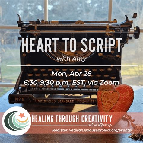 Heart To Script With Amy Veterans Spouse Project
