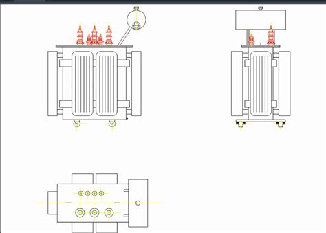 Trafo De Potencia En Autocad Descargar Cad 34 36 Kb Bibliocad