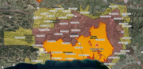Palisades Fire Map See Fire Perimeter Evacuation Areas Updated