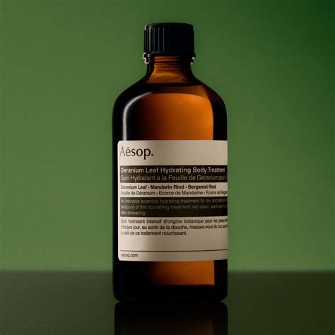 Geranium Leaf Hydrating Body Treatment Body Oil Aesop Sweden
