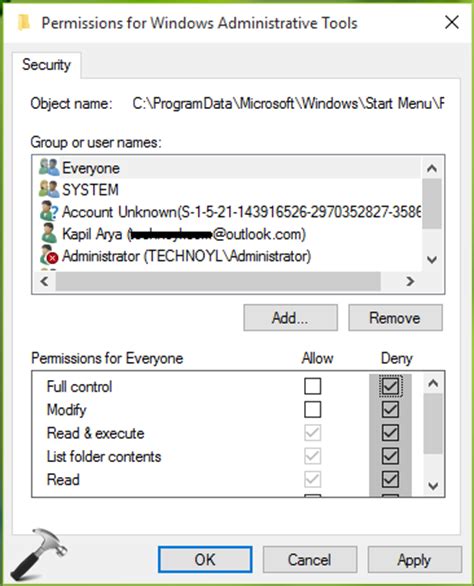 How To Remove Administrative Tools From Start Menu For All Users In