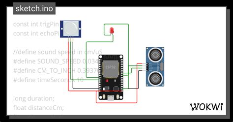 Esp32 Ultrasonic Sensor Copy 2 Wokwi Esp32 Stm32 Arduino Simulator