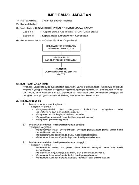 Contoh Analisa Jabatan Pdf