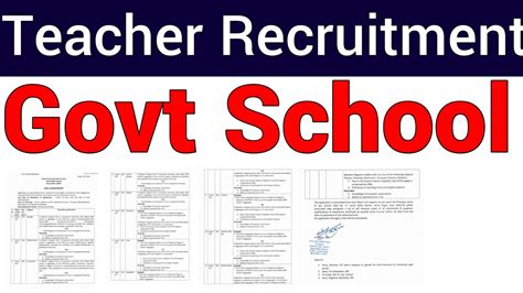 Govt School Teachers Vacancy 2022 Ii No Fee Ii Apply From Any State Ii