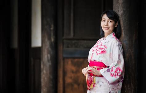 Wallpaper Girl Kimono Asian Bokeh For Mobile And Desktop Section девушки Resolution