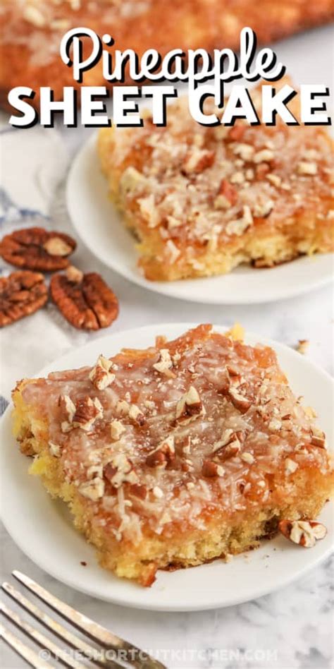 Pineapple Sheet Cake The Shortcut Kitchen