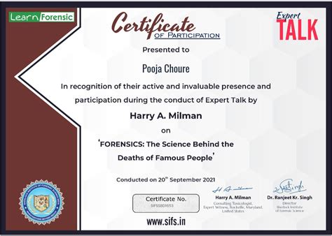 pooja choure on linkedin learnforensic thankful sifs experttalk