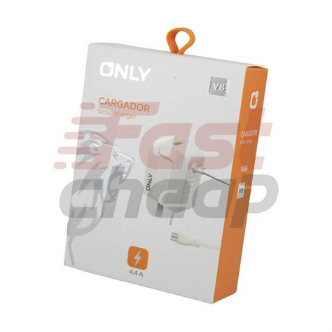 Cargador 220v Only Mod06 4 4a 1 Usb C Cable V8 Blanco Only
