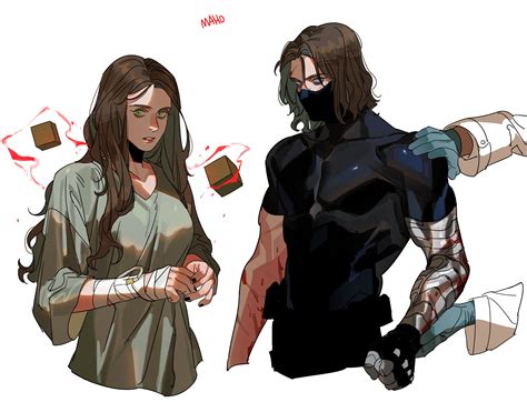 Karmaho Bucky Barnes Wanda Maximoff Winter Soldier Avengers Age Of