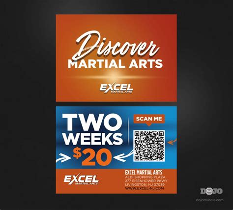Custom Dojo Muscle® Qr Trial Cards