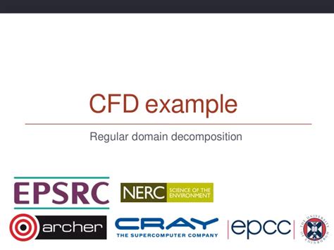 Ppt Cfd Example Regular Domain Decomposition Fluid Dynamics The