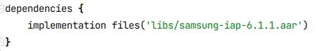 Integrate The IAP SDK Into Your App Samsung Developer