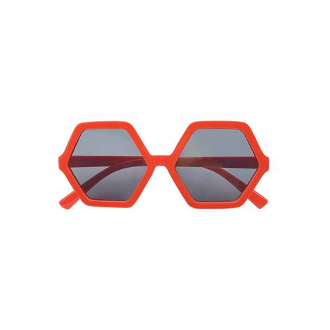 Hexagon Sunglass Red Soha Living