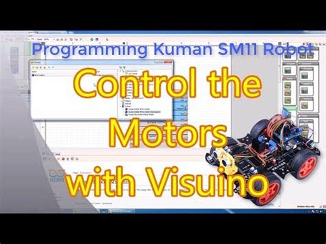 Mitov Software Programming Kuman Smart Car Arduino Robot SM With Visuino Control The Motors