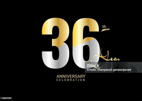 36 주년 기념 금은 벡터 템플릿 36 숫자 로고 디자인 36 번째 생일 로고 로고 타입 기념일 축하를위한 벡터 기념일 포스터 초대 카드 0명에 대한 스톡 벡터 아트 및