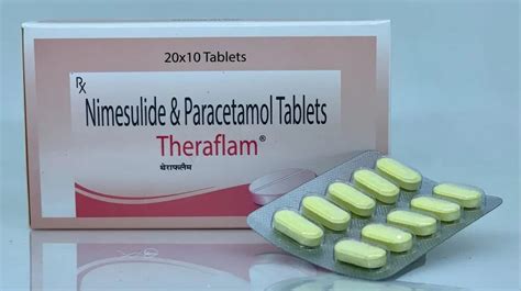 Nimesulide And Pracetamol Tab Theraflam Tab At ₹ 850box Nimesulide