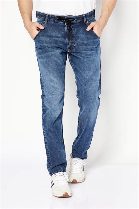 Buy ديزل بنطال جينز رجالي بقصة عادية، لون أزرق Online Brands For Less