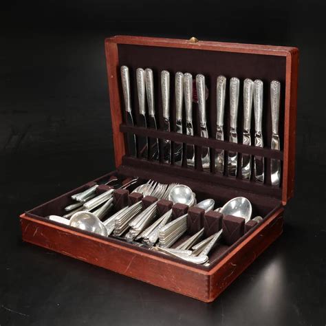 Towle Rambler Rose Sterling Silver Flatware Set 1937 2009 Ebth