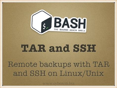 How To Use Tar Command Through Network Over Ssh Session Rpancakepalpatine