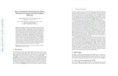 Dense Transformer Based Enhanced Coding Network For Unsupervised Metal
