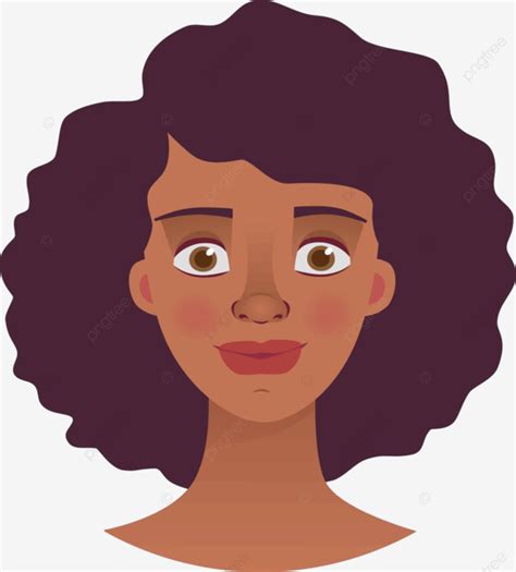 非洲女人的臉卡通人臉 向量 卡通片 人類 面部的向量圖案素材免費下載，png，eps和ai素材下載 Pngtree