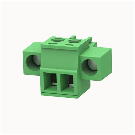 Pluggable Terminal Block With Flange 3 5mm Pitch Fpc1 5 Xx 350 00m Aosi Terminal Blocks