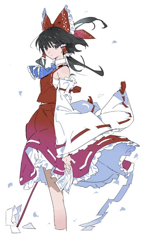 东方project博丽灵梦 画师围脖：akahashi08 不是可爱鬼 花瓣网