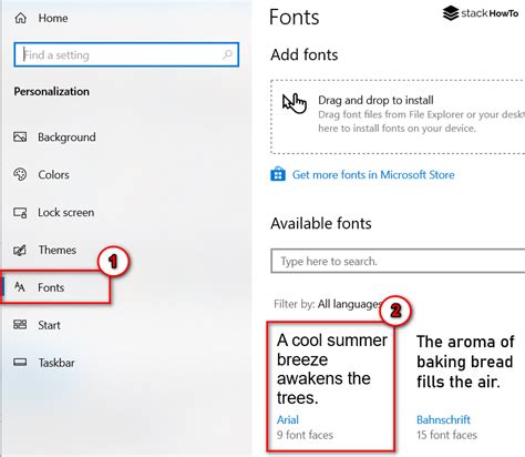 How To Delete And Uninstall Fonts In Windows StackHowTo