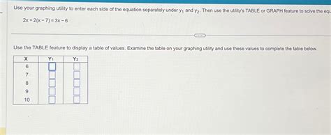Solved Use Your Graphing Utility To Enter Each Side Of The Chegg