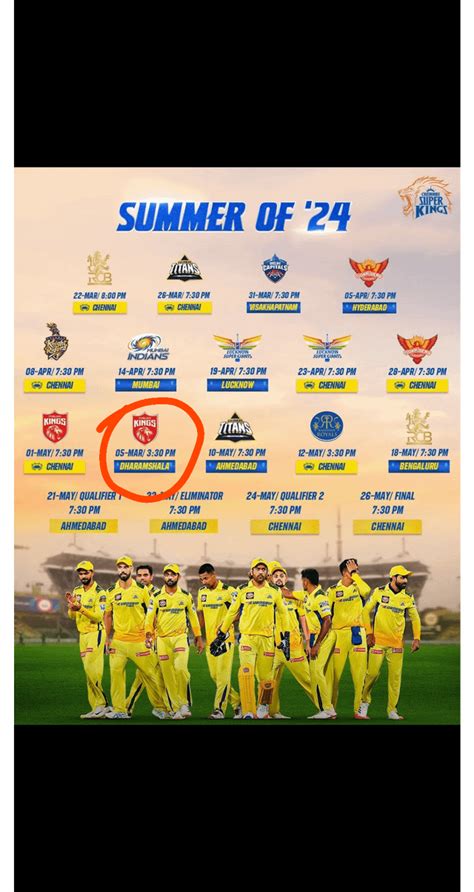 Csk Full Schedule R Csk