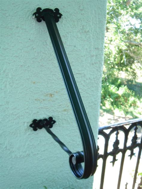 1 To 2 Step Wrought Iron Grab Rail Stair Railing Handrail Step Rail