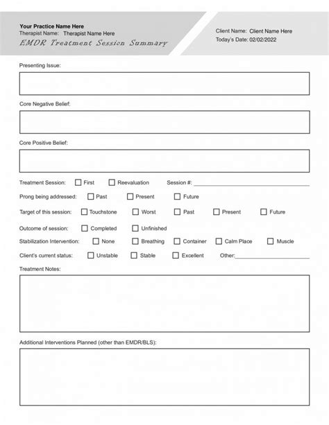 EMDR Worksheets Bundle Editable Fillable Printable PDFs TherapyPatron Com